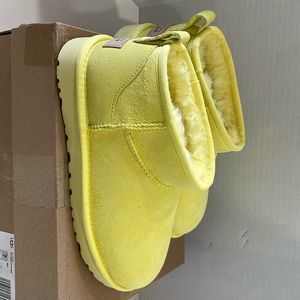 UGG | Shoes | New Ugg Womens Classic Ultra Mini Boots Canary Yellow ...